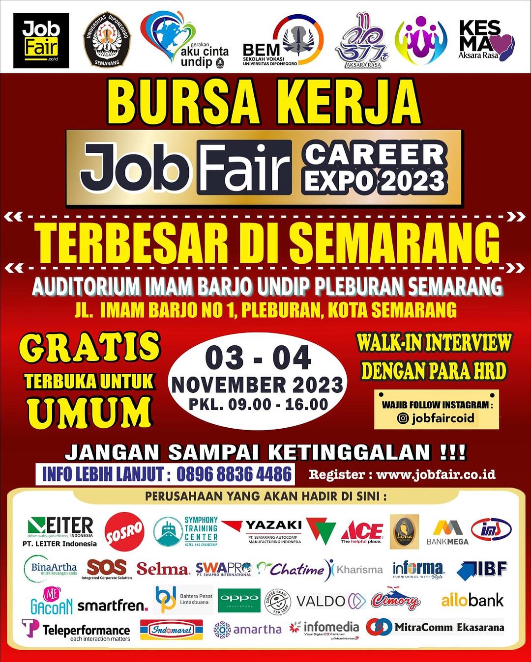 Job Fair Career Expo 2023 – PPID Kota Semarang