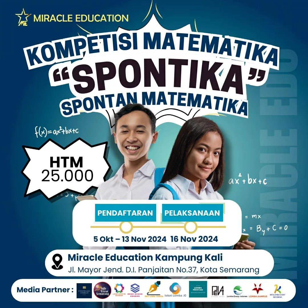 KOMPETISI MATEMATIKA “SPONTIKA” SPONTAN MATEMATIKA – PPID Kota Semarang